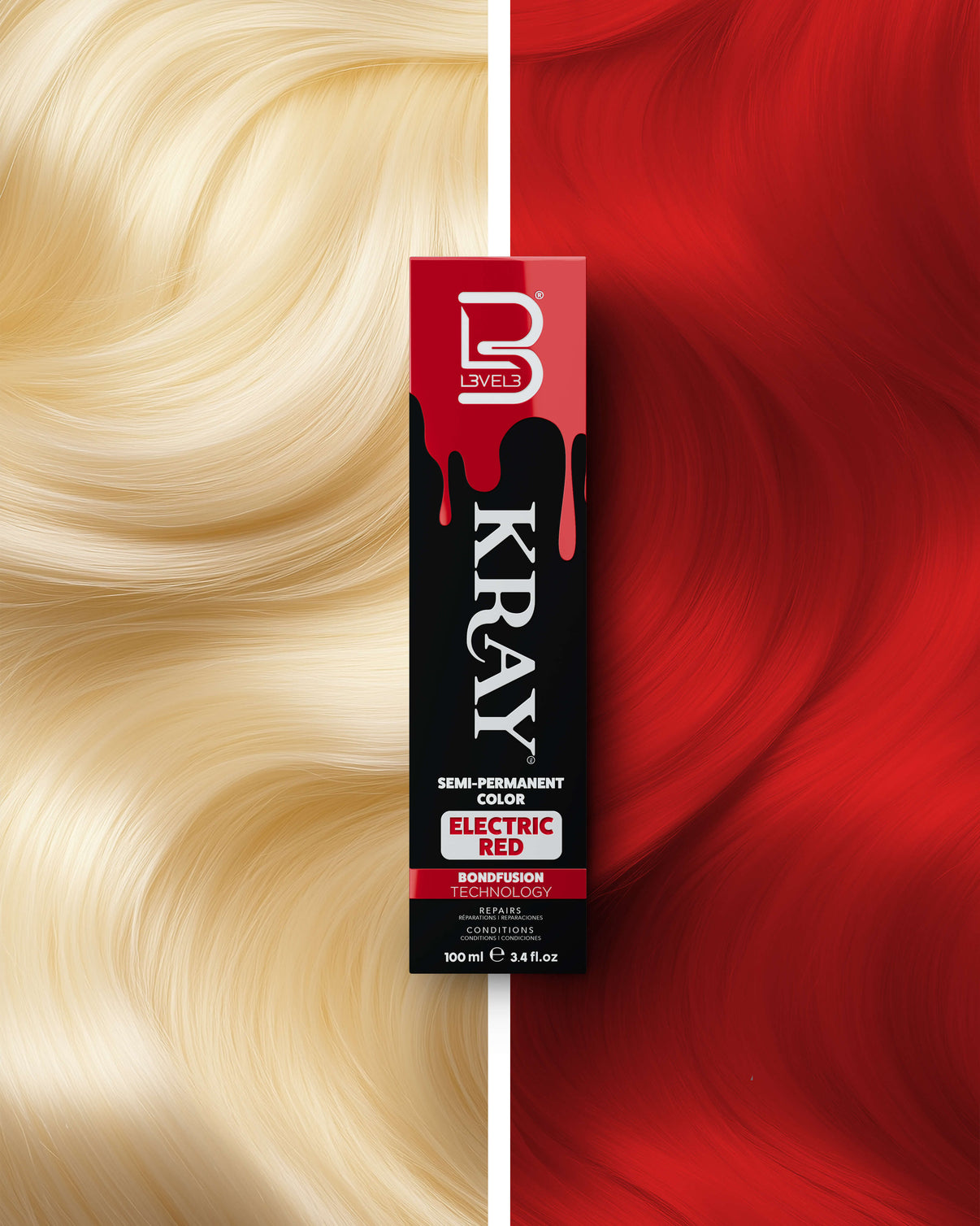 Electric Red Semi Permanent Color – L3VEL3