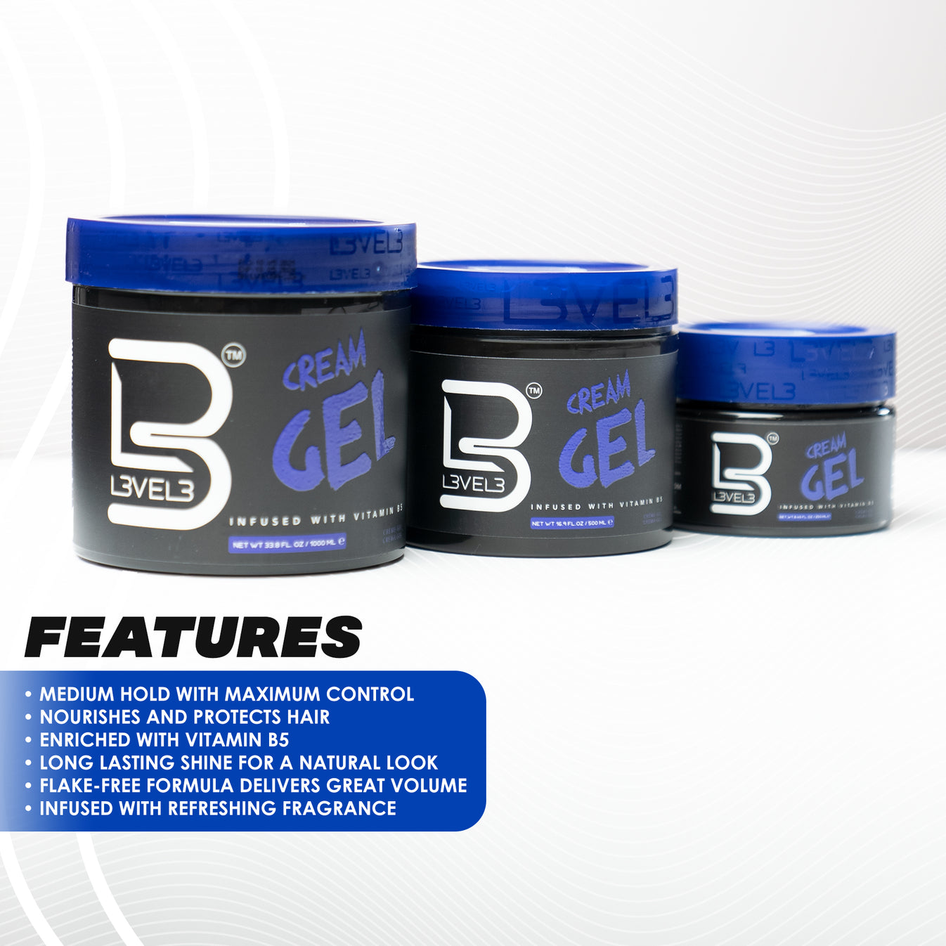 Cream Gel | Perfect Curl Definition | L3VEL3