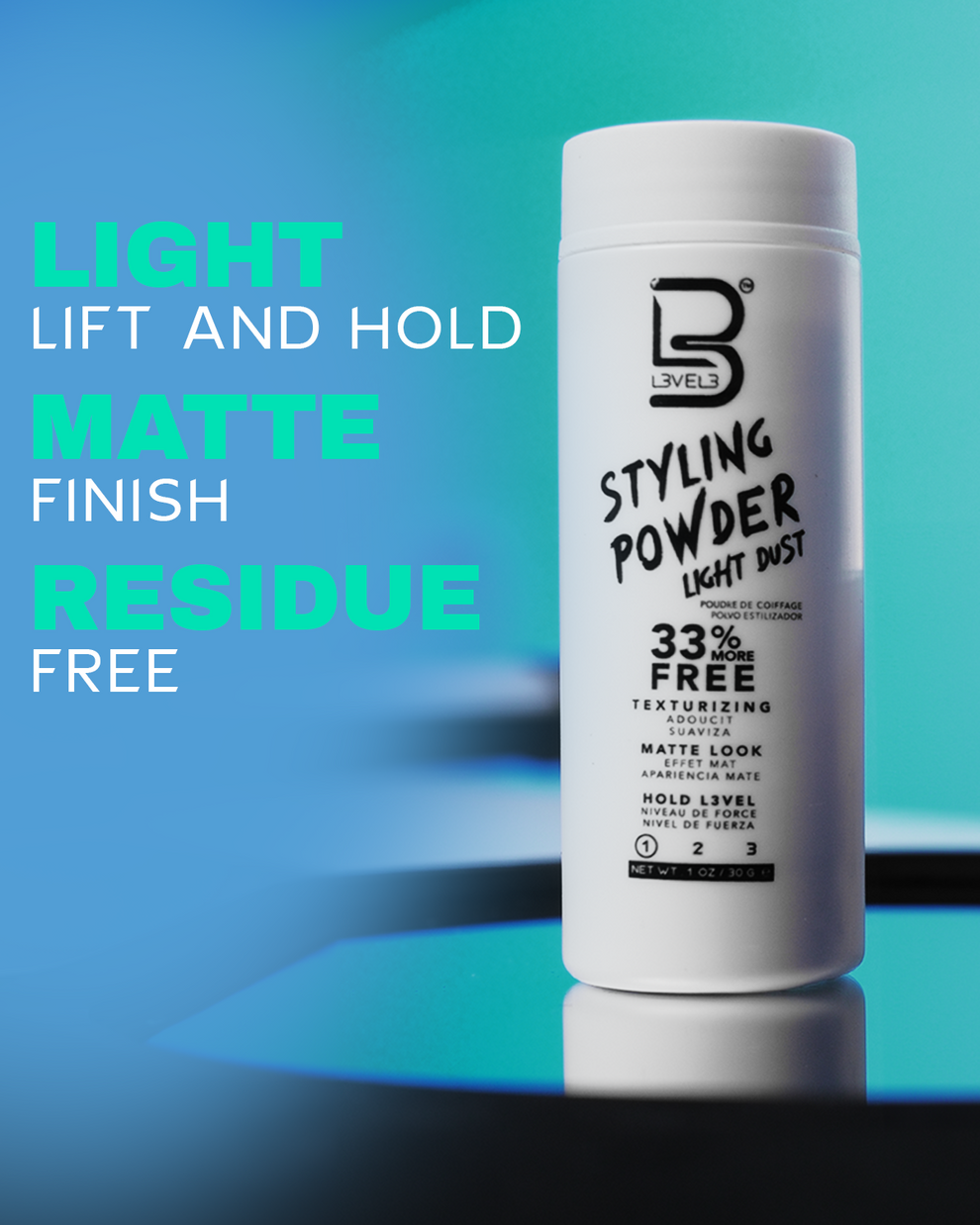 Texturizing Light Hold Styling Powder | Volumizing | L3VEL3