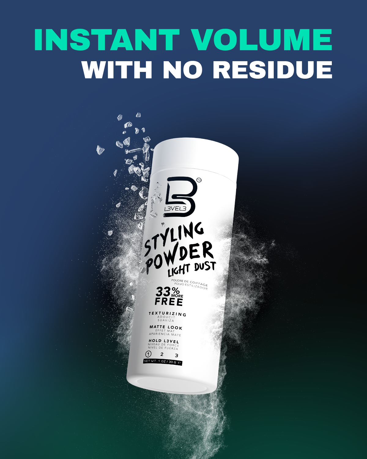 Texturizing Light Hold Styling Powder | Volumizing | L3VEL3